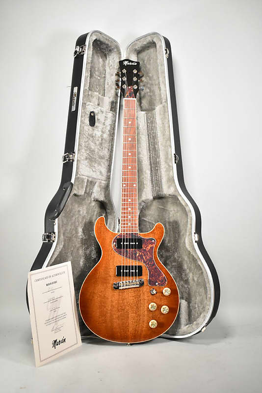 2021 Marvin Guitars "DC" Natural Finish Double-Cut Electric | Reverb