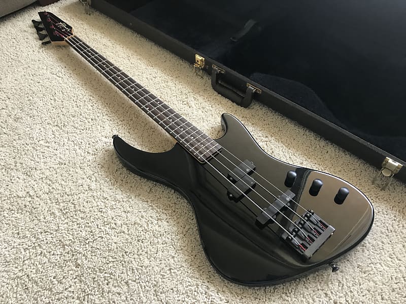 Black 1987 Guild Pilot 4-String Electric Bass Guitar | Reverb