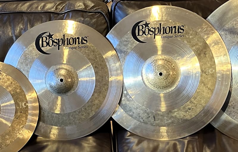 (2) Bosphorus Antique Thin Crash Cymbals Pack 17" & 19" | Reverb
