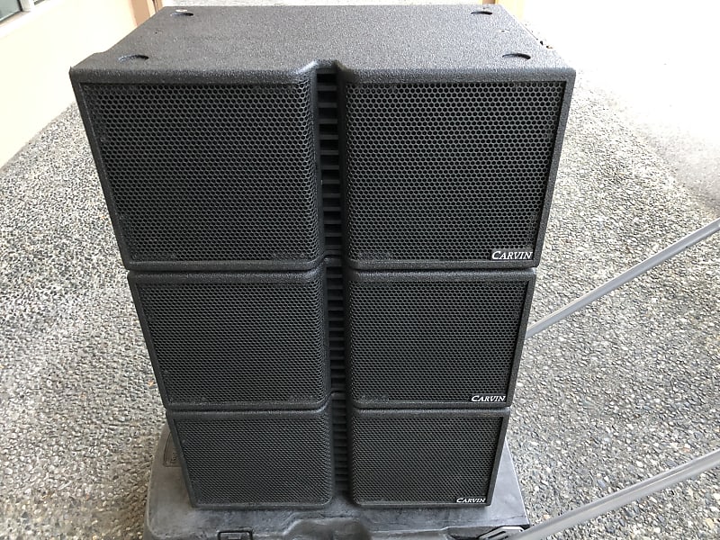 6 CARVIN TRX 3210 Line Array Loudspeakers with Hardware | Reverb