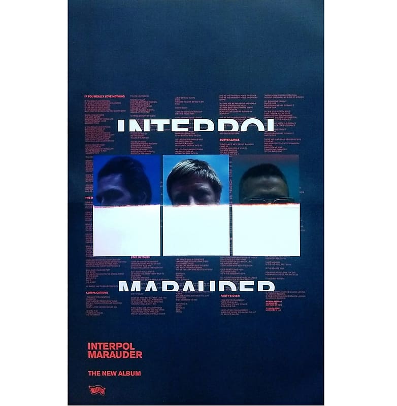 INTERPOL - Marauaer Ltd Ed New RARE Tour Poster! ARCTIC | Reverb