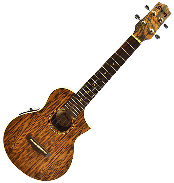 Ibanez UEW13E Bocote Wood Concert Cutaway Ukulele - Open Pore | Reverb