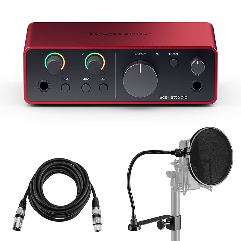 Focusrite Scarlett Solo 4th Gen USB Audio Interface with | Reverb