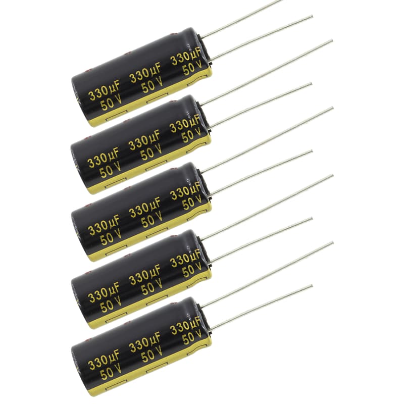 Panasonic FM Series Capacitor, 330uF @ 50V, Pkg. 5 | Reverb