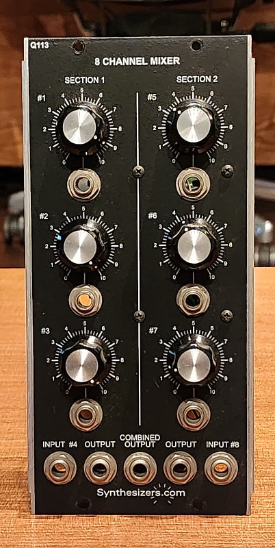 Synthesizers.com Q113 8 Channel Mixer 2010 - Black | Reverb