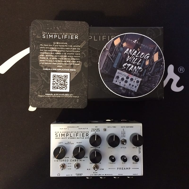 DSM & Humboldt Simplifier Amp & Cab Sim Pedal 2021 White | Reverb