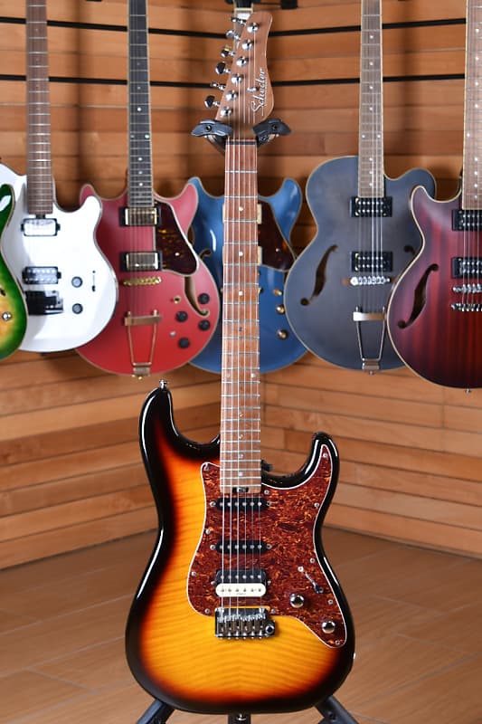 Schecter Traditional R66 Elite Vintage HSS Roasted 3 Tone | Reverb