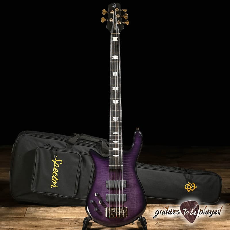 Spector Euro 5 LT Left-Handed 5-String Bass – Violet Fade | Reverb