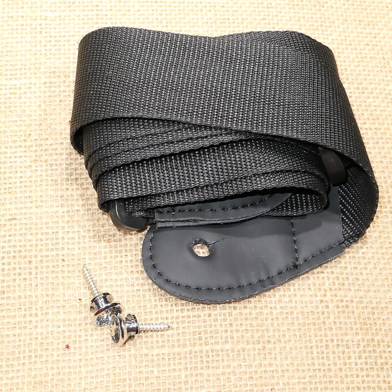 Fender Guitar Strap + Strap Buttons Chrome, 2021 Squier | Reverb