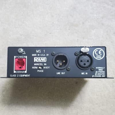 Rane MS-1 Mic Stage Preamplifier | Reverb
