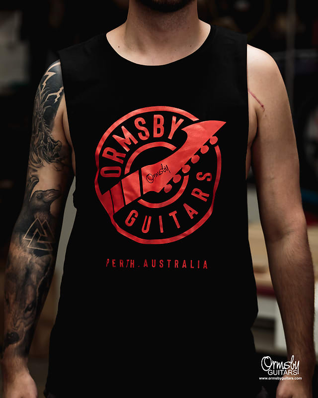 Ormsby T-Shirt "Circle Logo" 2021 Black/Red | Reverb