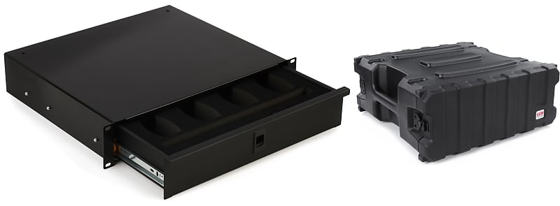 Gator GRW-DRWWRLSS 2U Rack Drawer for Wireless Microphones | Reverb