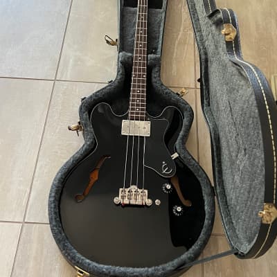 Epiphone Rivoli Bass Guitar 1994 - Ebony 30 Year old MINT! | Reverb