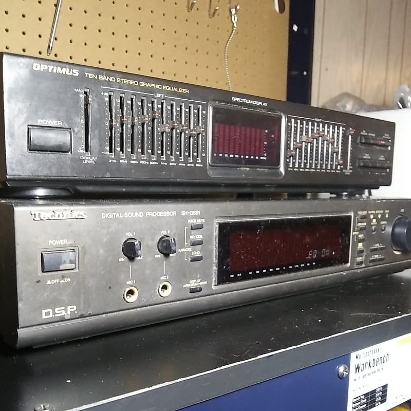 OPTIMUS Ten Band EQ & TECHNICS Digital Sound Processor EQ: | Reverb