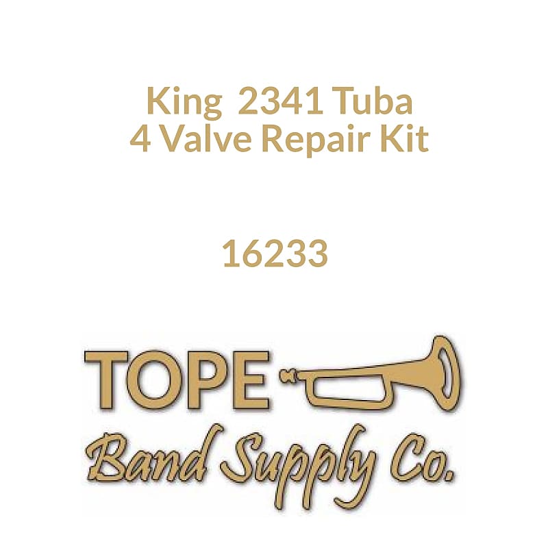 King 2341 Tuba, 4 Valve Repair Kit | Reverb