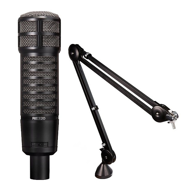 Electro-Voice EV RE320 Microphone and Rode PSA1 Studio Boom | Reverb
