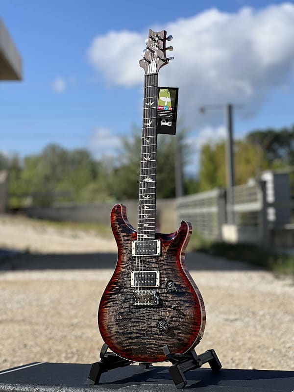 PRS Custom 24 Charcoal Cherry Burst | Reverb