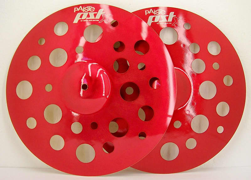 Paiste PSTX 16" Swiss Hi Hat Cymbal Set/Color Sound Red/Model | Reverb