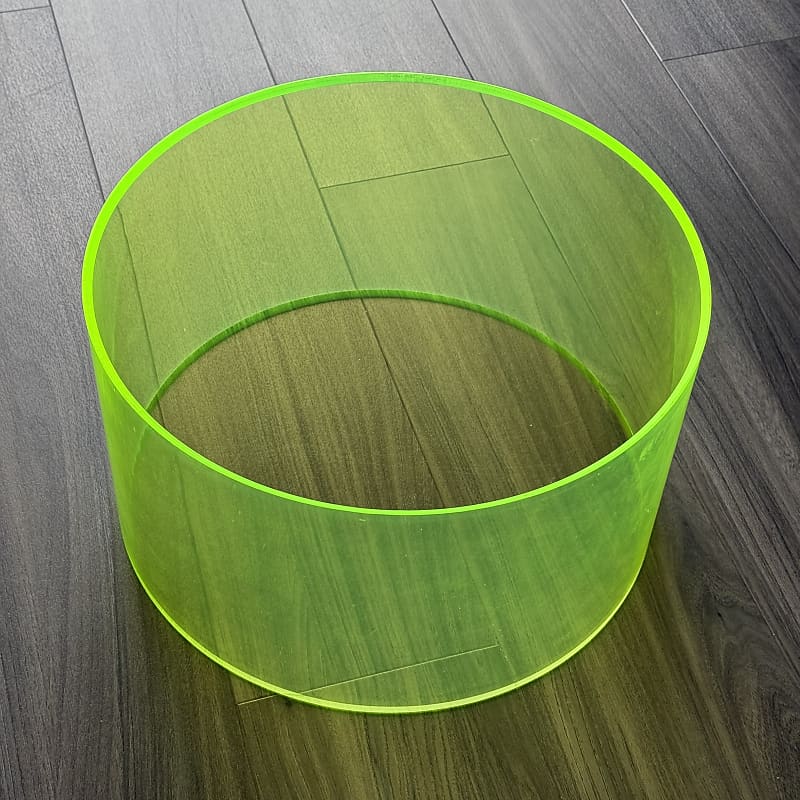 Seamless Acrylic Drum Shell Green 13x7 | Reverb
