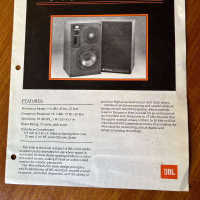 JBL 4406 Studio Monitor Vintage! | Reverb