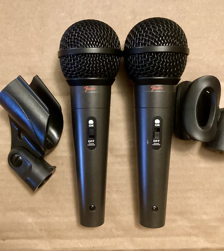 Fender P-51 Microphones 2000’s - Black Lot of 2 | Reverb