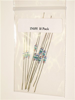 10 Pack Transitron 1N695 Germanium Diodes NOS 1970's | Reverb