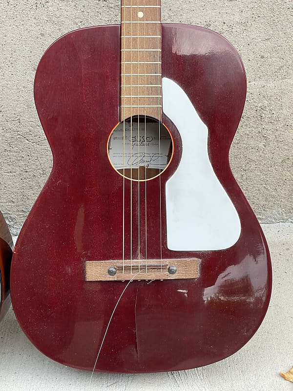 1960’s-1970’s Eko Ekoette III Burgundy Acoustic Guitar Made | Reverb