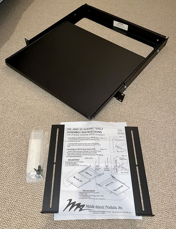 Middle Atlantic SSL 1U low profile sliding laminated rack | Reverb