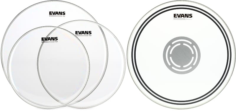 Evans G2 Clear 3-piece Tom Pack - 12/13/16 inch Bundle with | Reverb