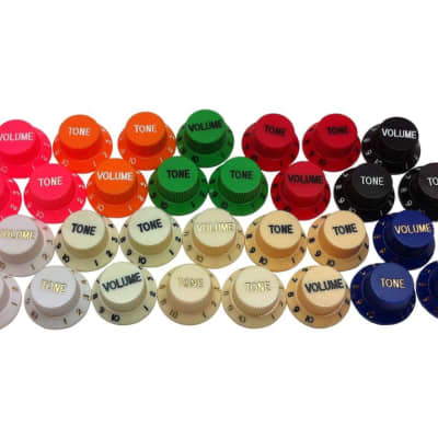 Stratocaster control knobs (metric size) - Green / Set of | Reverb UK