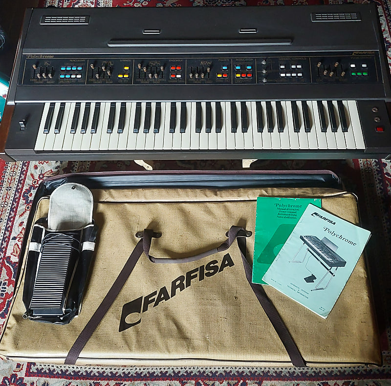 Farfisa POLYCHROME Extremely rare Synthesizer w Original | Reverb UK