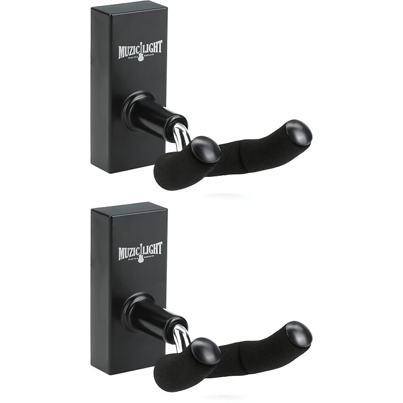 MuzicLight MZB101 Guitar Wall Hanger Pair Bundle - Blue | Reverb