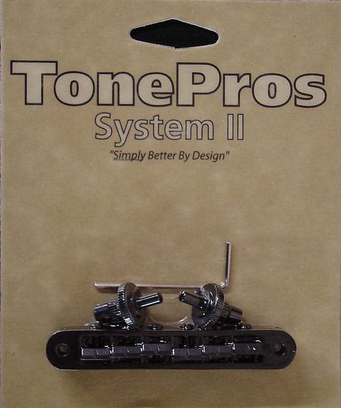 TP6K-B TonePros Standard Tune-O-Matic Bridge w/ Black G | Reverb