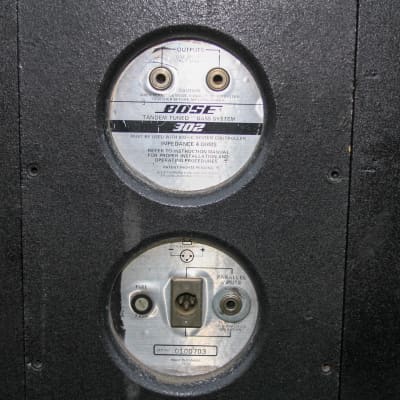 Bose Model 302 Tandem Tuned Bass System Project Pair | Reverb