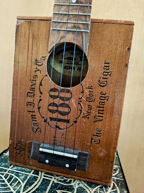 1886 Cigar Box Ukulele LEO K Ukulele 1886 - Brown Cigar Box | Reverb