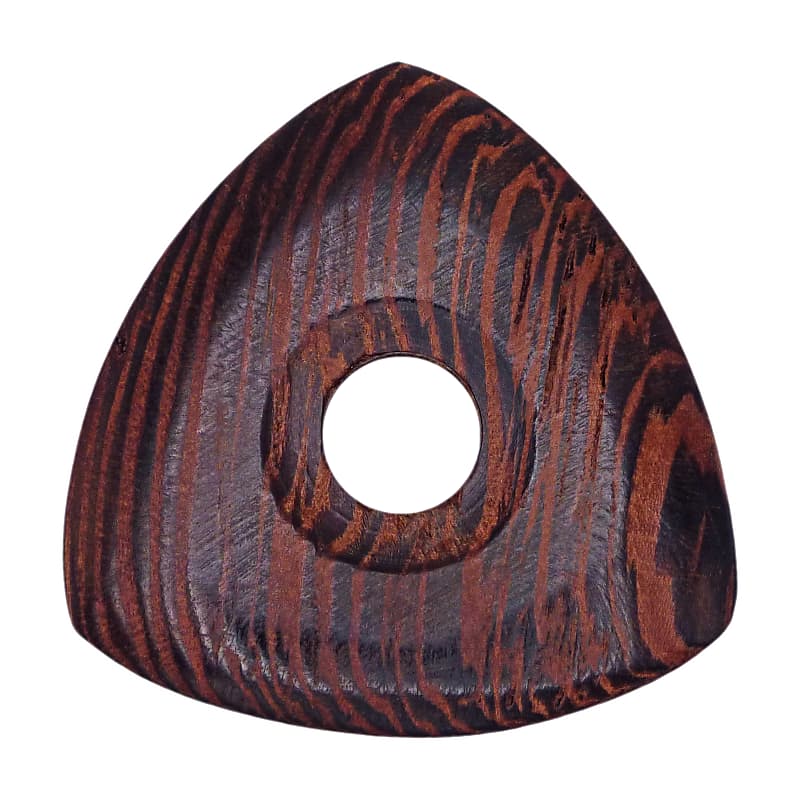 Wenge Wood Guitar Or Bass Pick - 4.0 mm Ultra Heavy Gauge - | Reverb