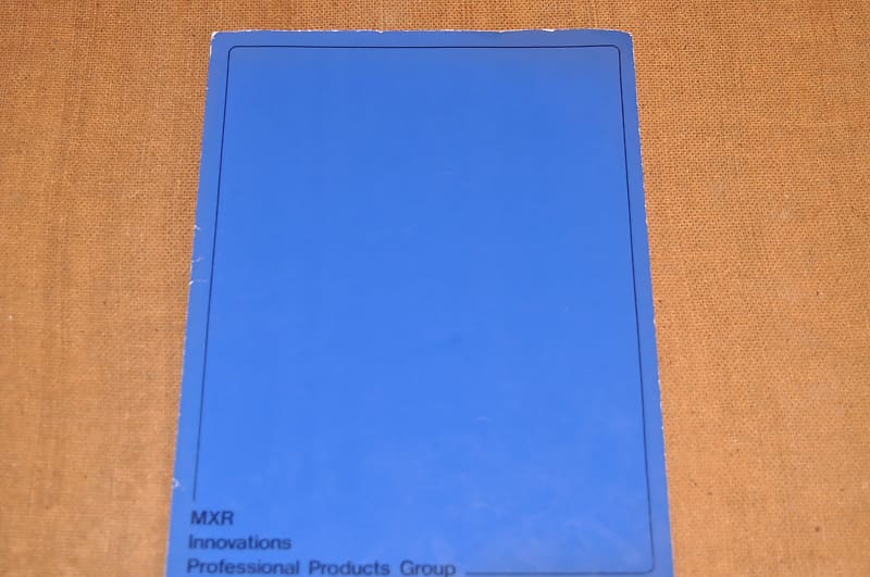 MXR vintage catalog booklet brochure folder w/Auto Phaser, | Reverb