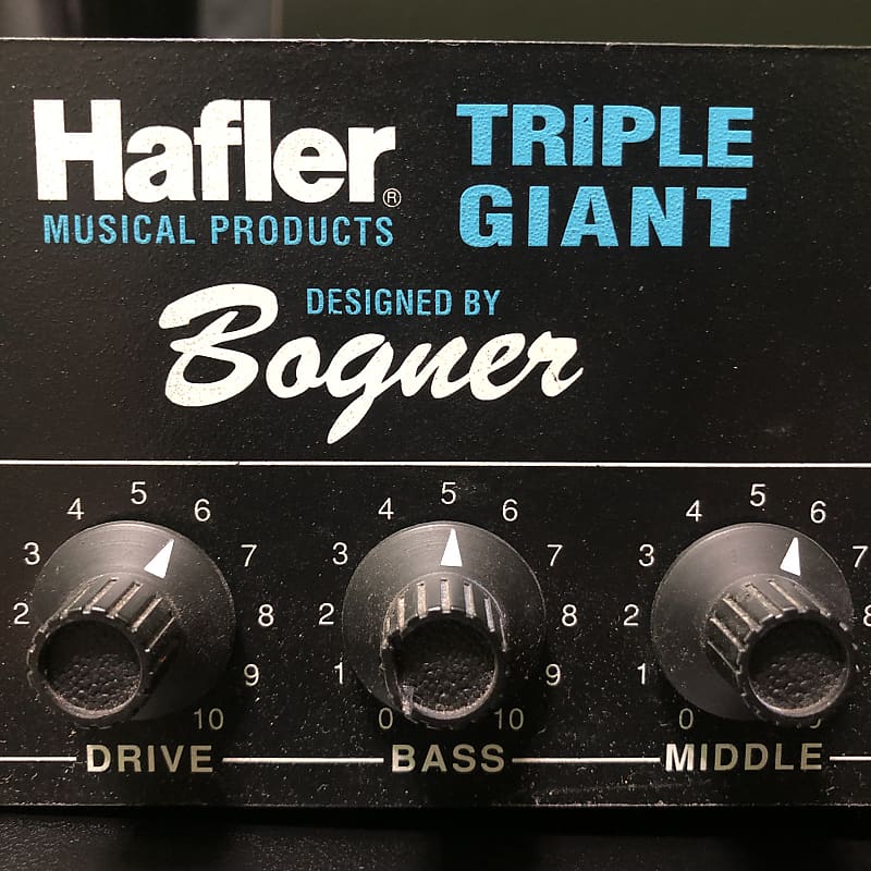 Hafler/Bogner Triple Giant Three Channel Tube Preamp Rack | Reverb