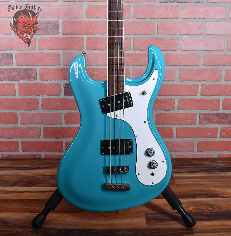 Mosrite The Ventures Model Bass 1972 Turquoise w/Foam Core | Reverb