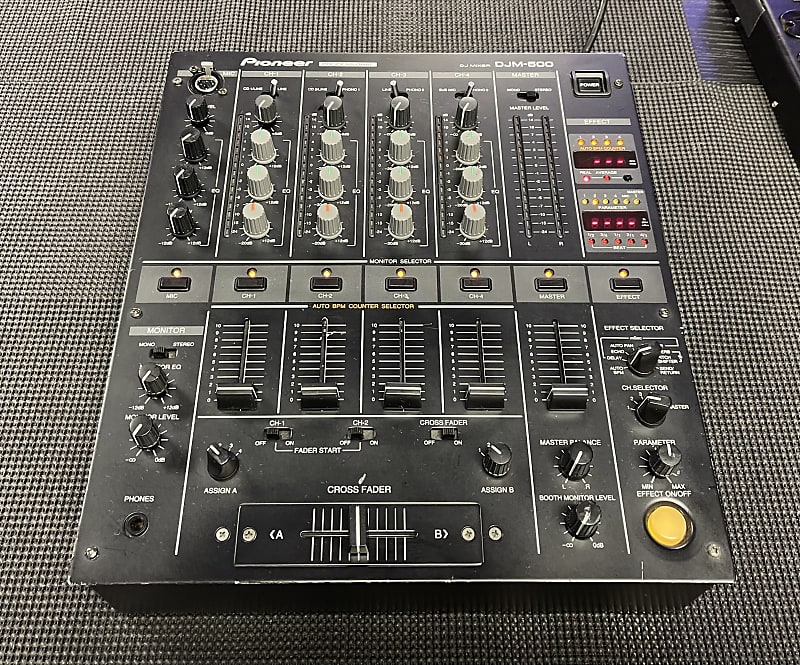 Pioneer DJM-500 4-Channel DJ Mixer Made in Japan | Reverb