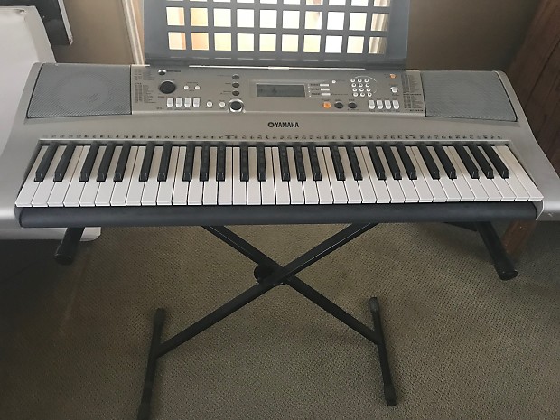 Yamaha PSR E313 with stand and Adapter 2007 silver | Reverb