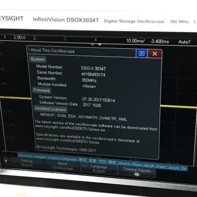 Keysight InfiniiVision DSOX3034T Digital Storage Oscilloscope | Reverb