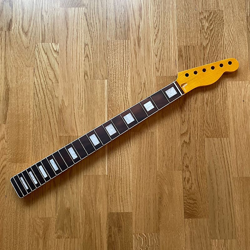 Telecaster Rosewood B-Stock 21-Fret Block Inlay Guitar Neck | Reverb
