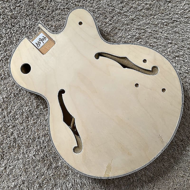 Unfinished Semi Hollow Jazz Guitar Body DIY Project | Reverb