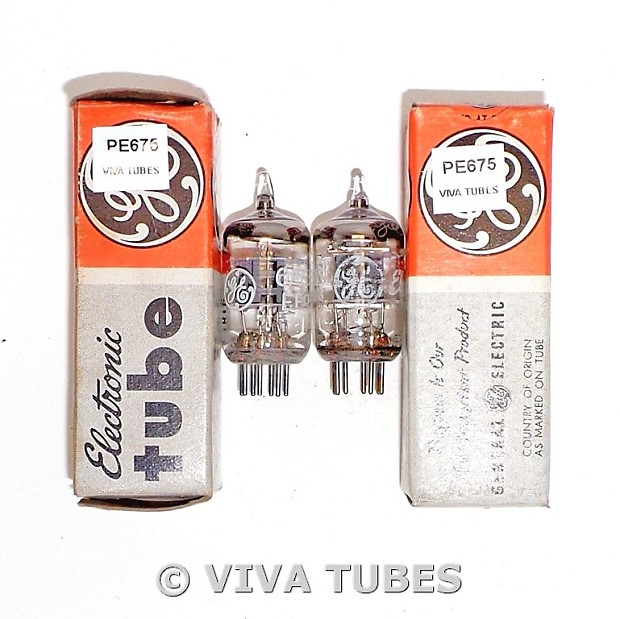 NOS NIB Matched Pair GE USA 5654/6AK5/EF95 Grey Plate | Reverb Canada