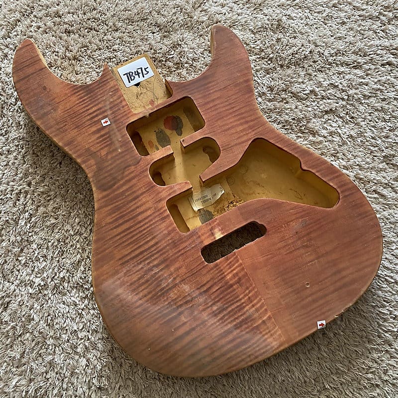 Tiger Maple Top Guitar Solid Basswood Body DIY Project | Reverb