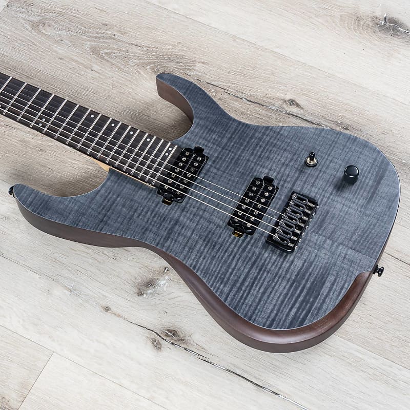 Cerberus Erebus 7 7-String Long Scale Guitar, Ebony | Reverb