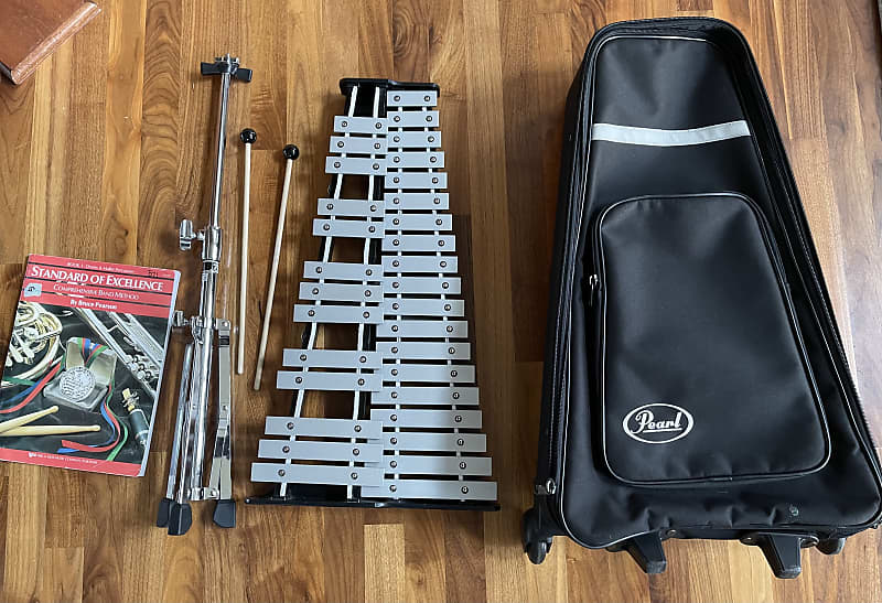 Pearl Student Bell Instrument Kit Xylophone Metal Stand | Reverb