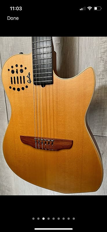 Godin Multiac ACS Natural w/ 13 Pin Electronics 2000s - Satin | Reverb