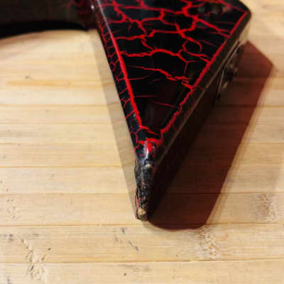 BC Rich Platinum Series Warlock 1988-1990 Black w/ Red | Reverb